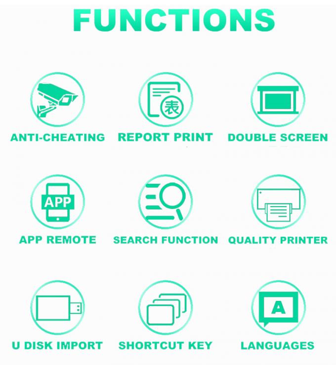 Double Screen Barcode Weight Machine , APP Control Label Printing Scale