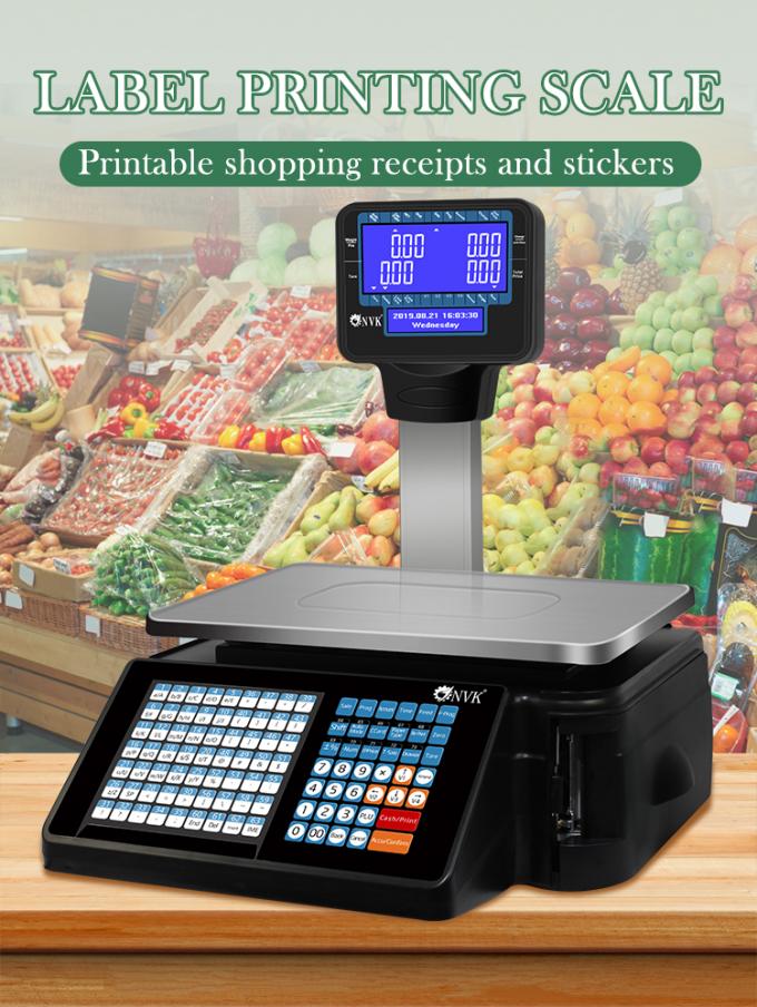Supermarket Barcode Label Printing Scale Barcode Scale POS Systems