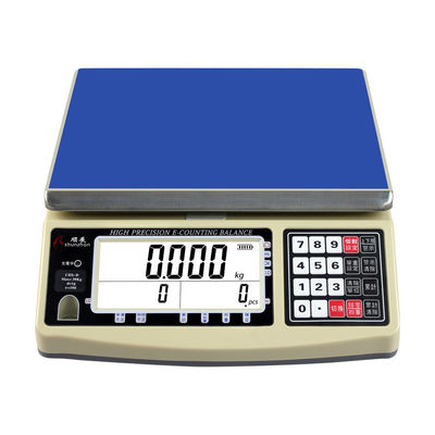 White Digital Counting Scale Electronic Digital Weighing Scale LCD Display